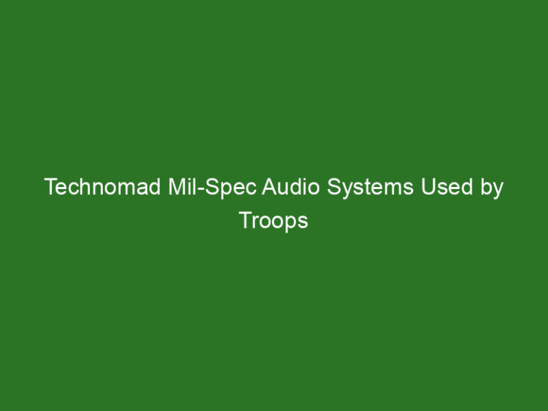 Technomad Mil-Spec Audio Systems Used by Troops Around the World ...